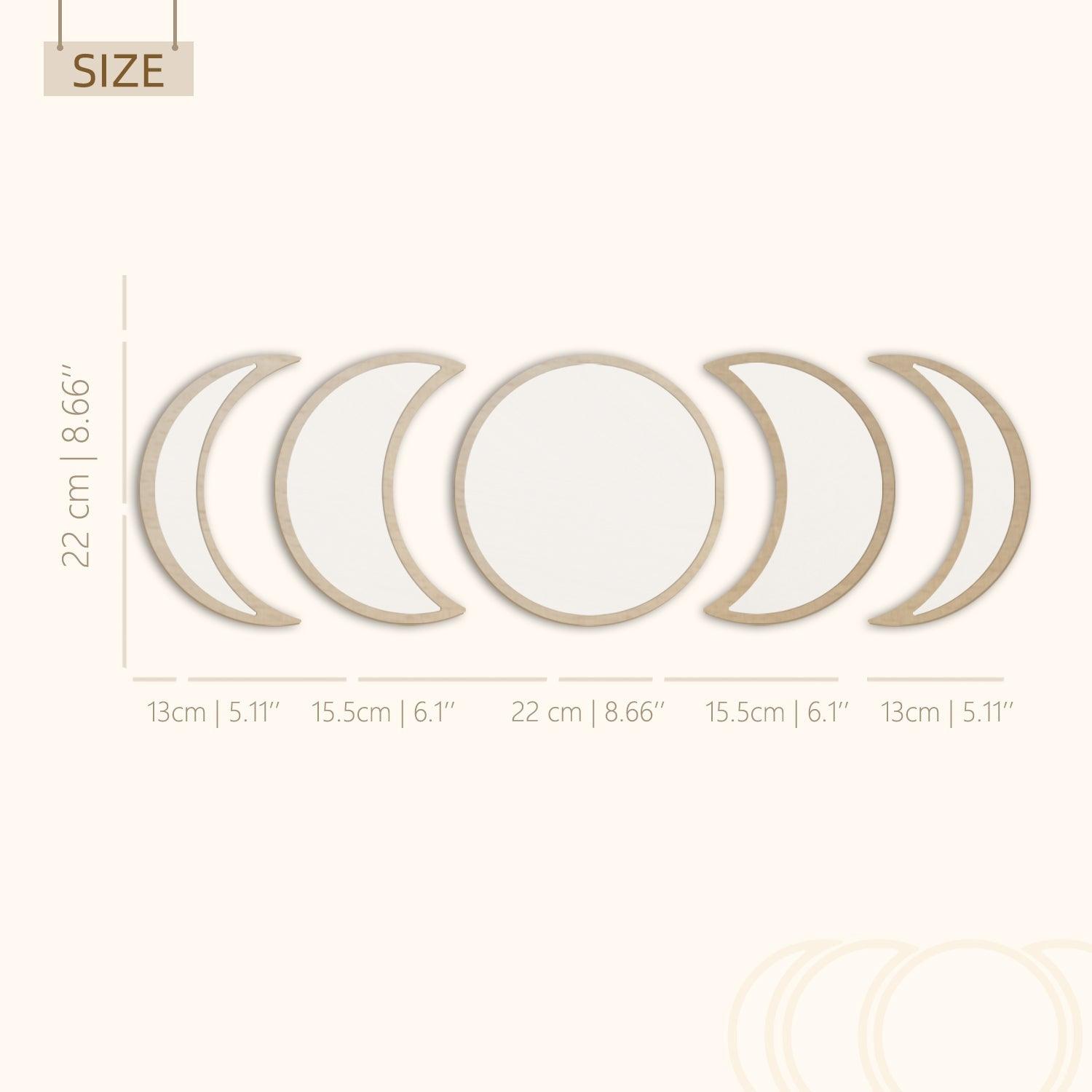 Phase Of The Moon Mirror Set | Mirror Online - Wall Art – Decor Home